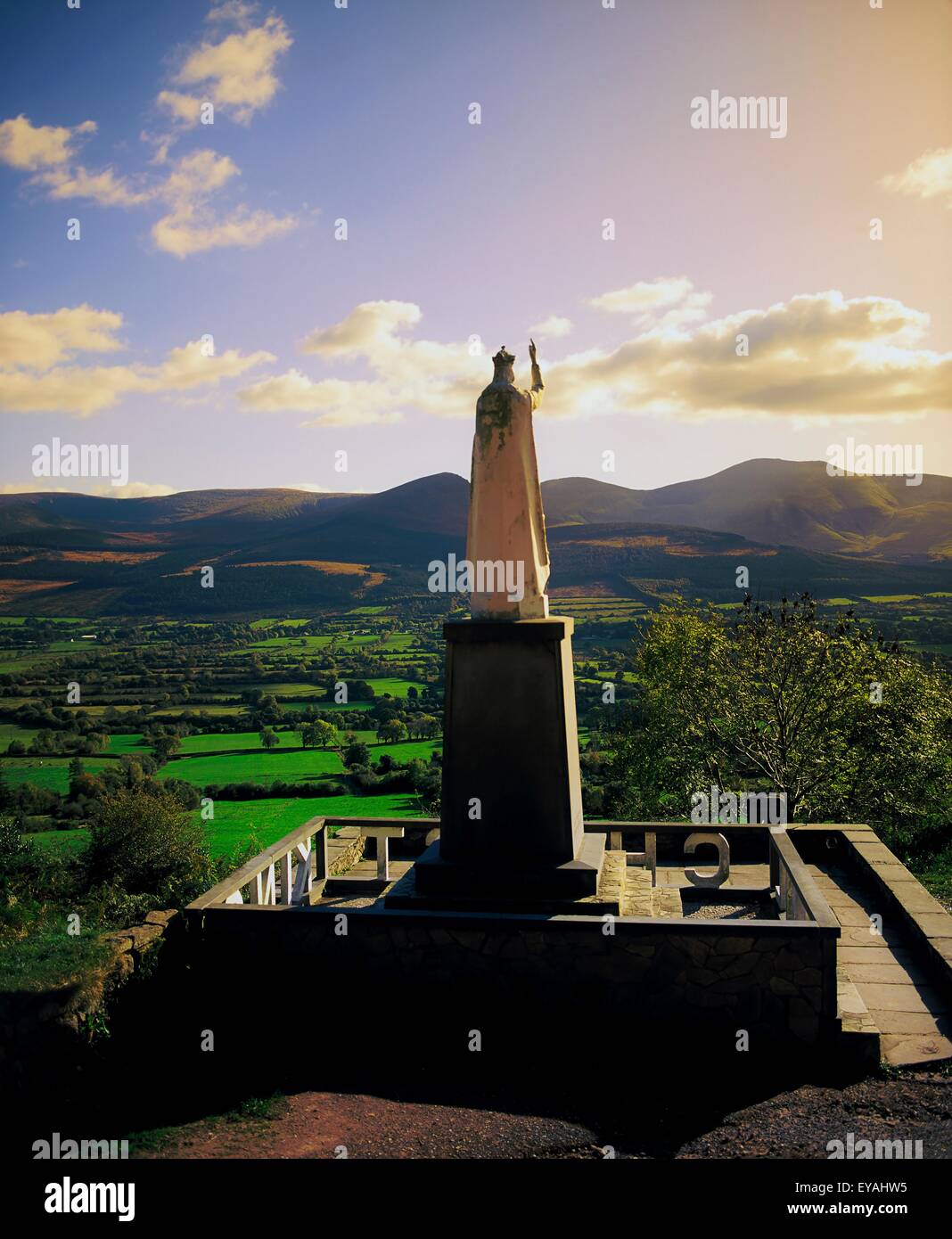 Galtee Mountains, Co Tipperary, Ireland; View To The Glen Of Aherlow ...