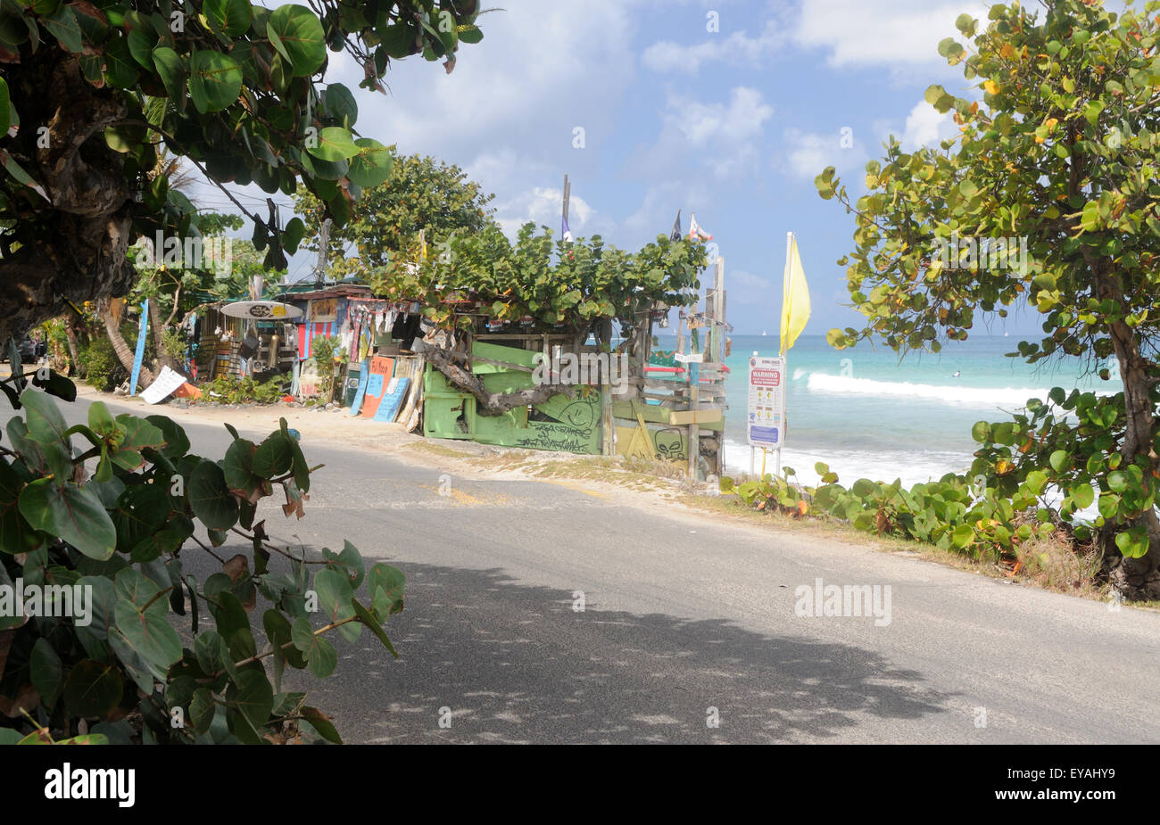 The (in)famous Bomba's Surfside Shack on Apple Bay, Tortola, Virgin ...