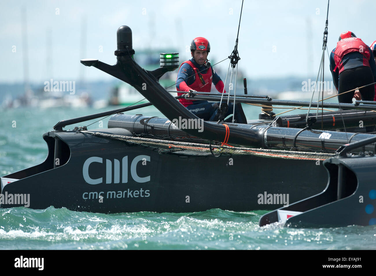 Portsmouth, Hampshire, UK. 25 July 2015: Sir Ben Ainslie, skipper Land ...