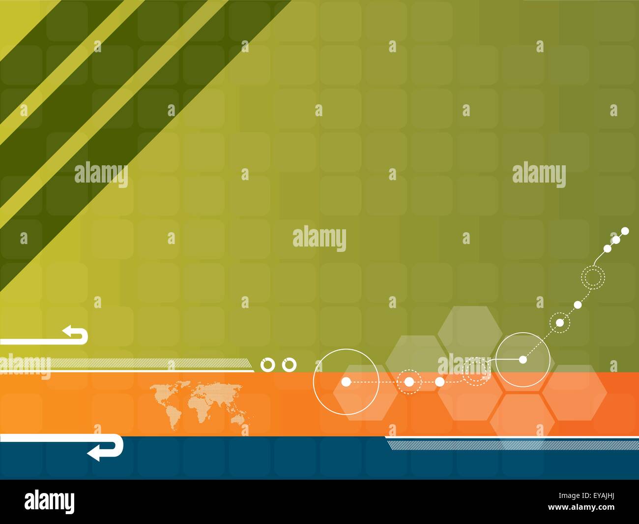 Vector illustration background in technology and the world map Stock ...