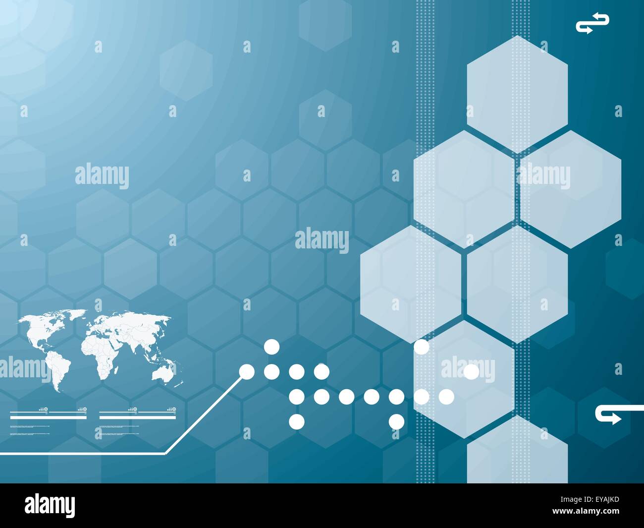 Vector illustration background in technology and the world map Stock ...