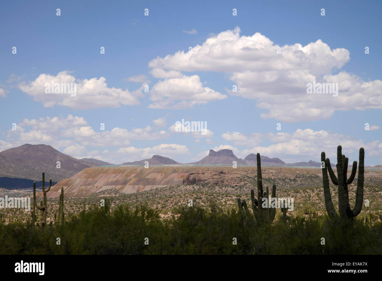 Open pit copper mine, Ray Mine, ASARCO Grupo Mexico, Ray Operations ...