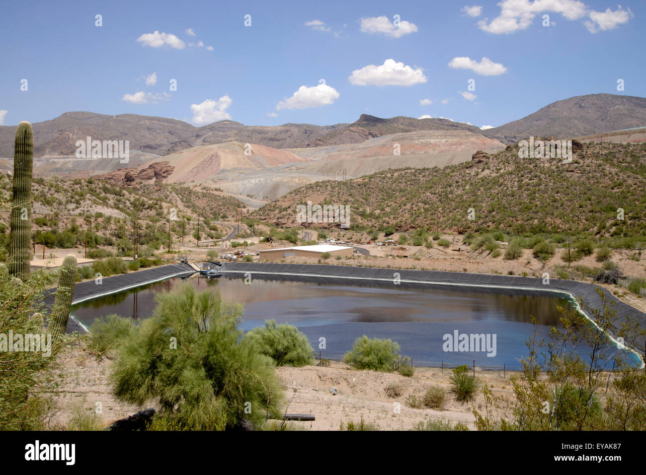 Open pit copper mine, Ray Mine, ASARCO Grupo Mexico, Ray Operations ...