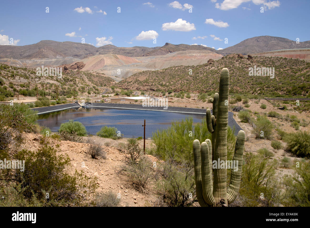 Open pit copper mine, Ray Mine, ASARCO Grupo Mexico, Ray Operations ...