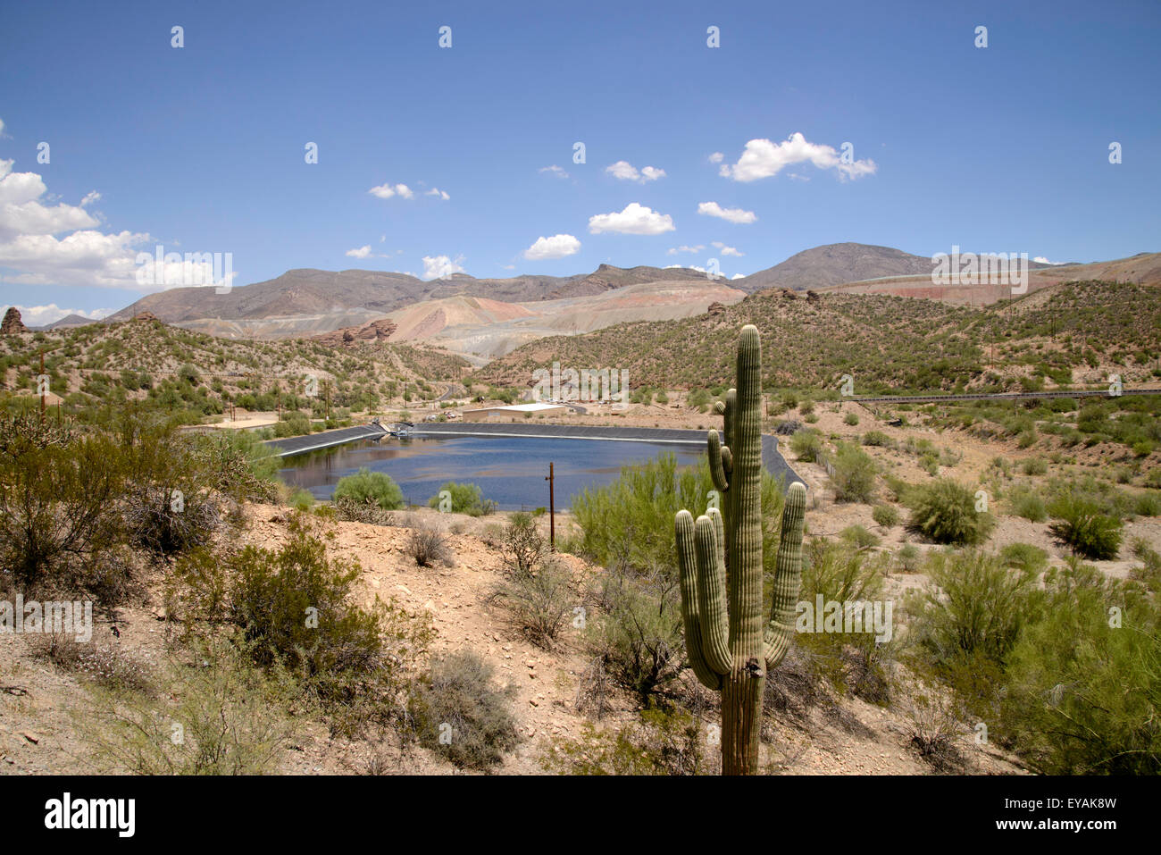 Open pit copper mine, Ray Mine, ASARCO Grupo Mexico, Ray Operations ...