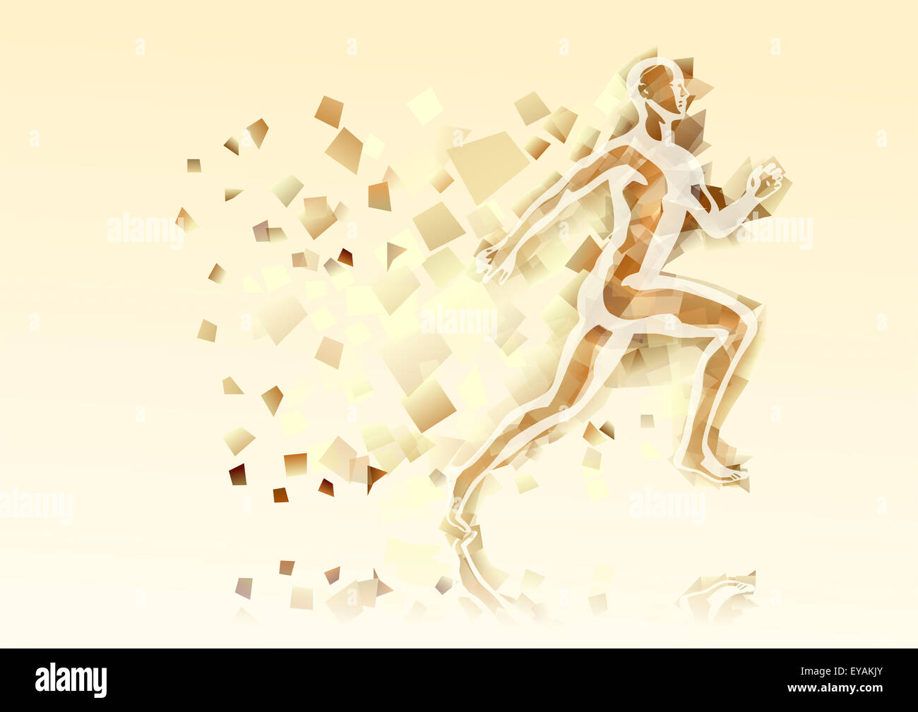 abstract running man Stock Photo - Alamy