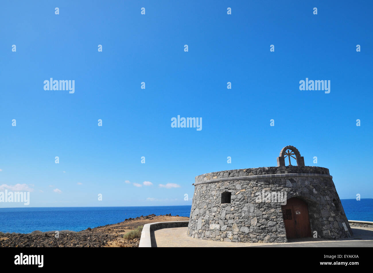 Gray Bunker on a Blue Sky Stock Photo - Alamy