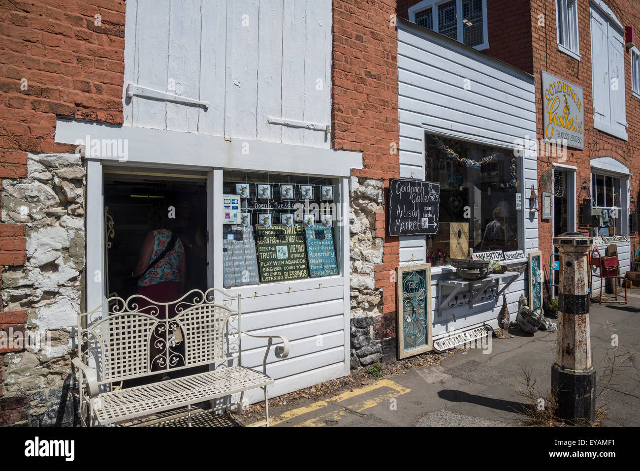 Antiques shop Goldfinch Galleries, Sea Street, Whitstable, Kent ...