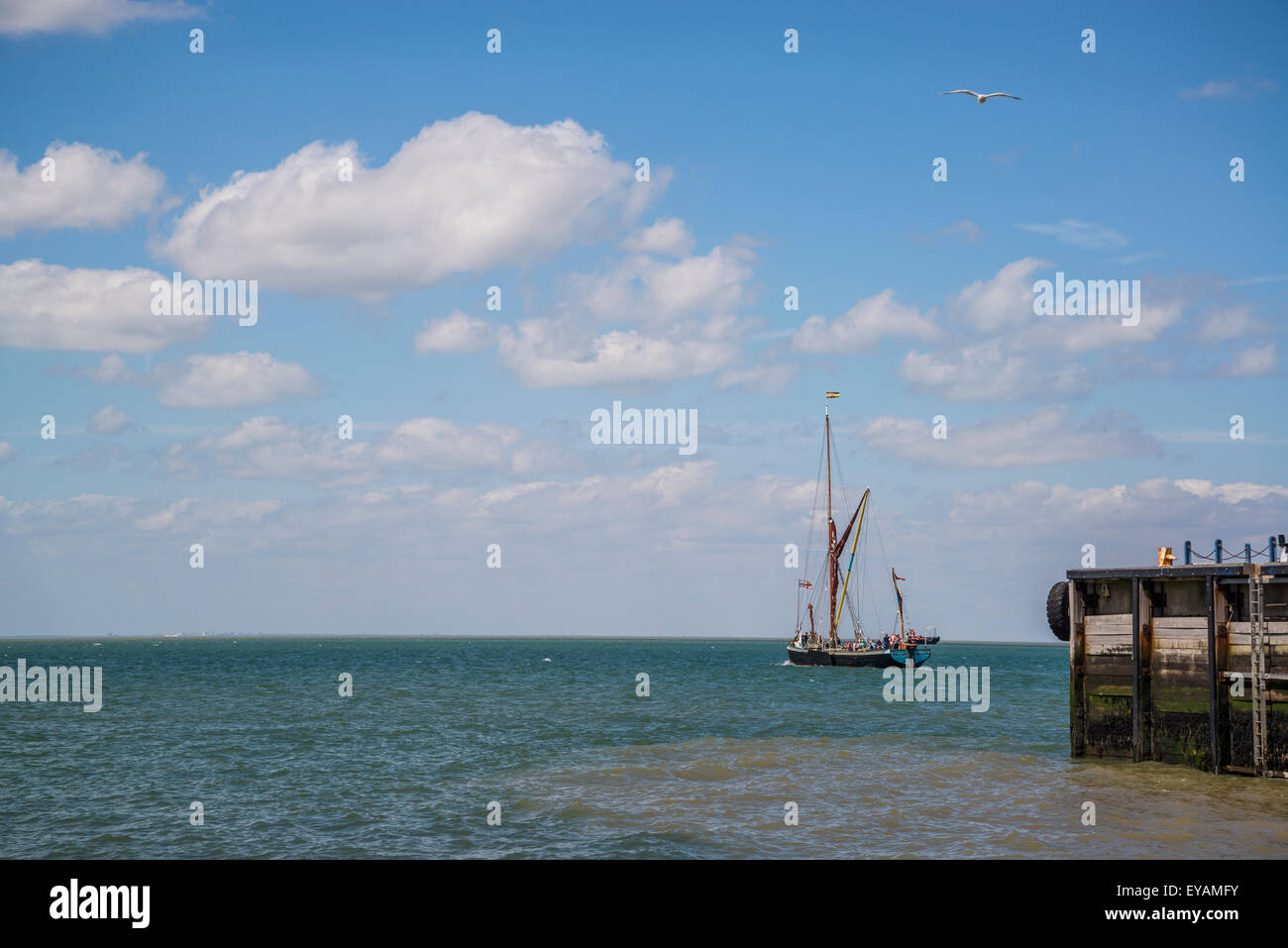 Pleasure boat, Whitstable Harbour, Kent, England, UK Stock Photo - Alamy