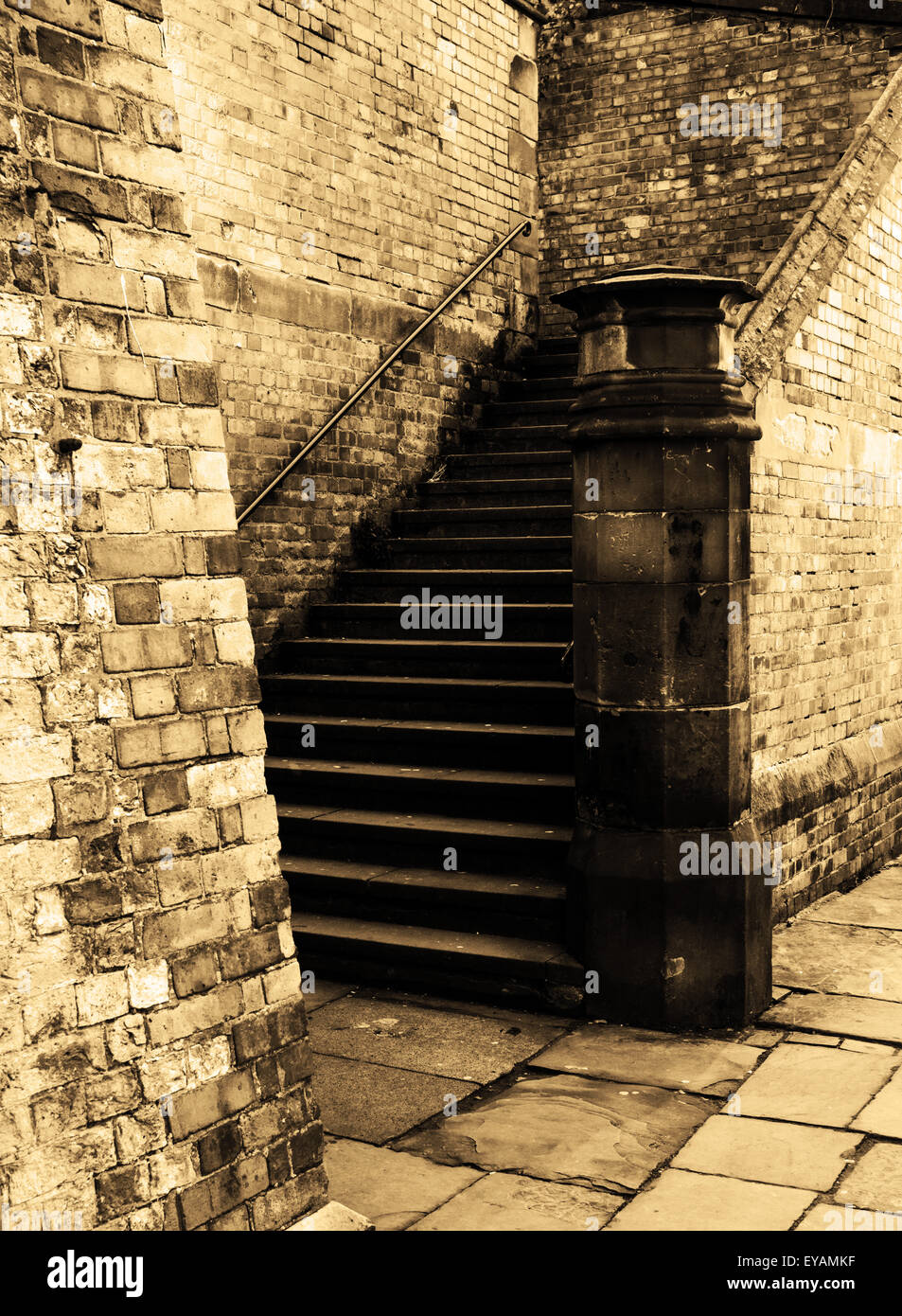 stone steps at night Stock Photo - Alamy