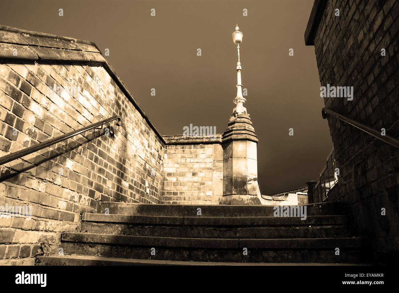 stone steps at night Stock Photo - Alamy