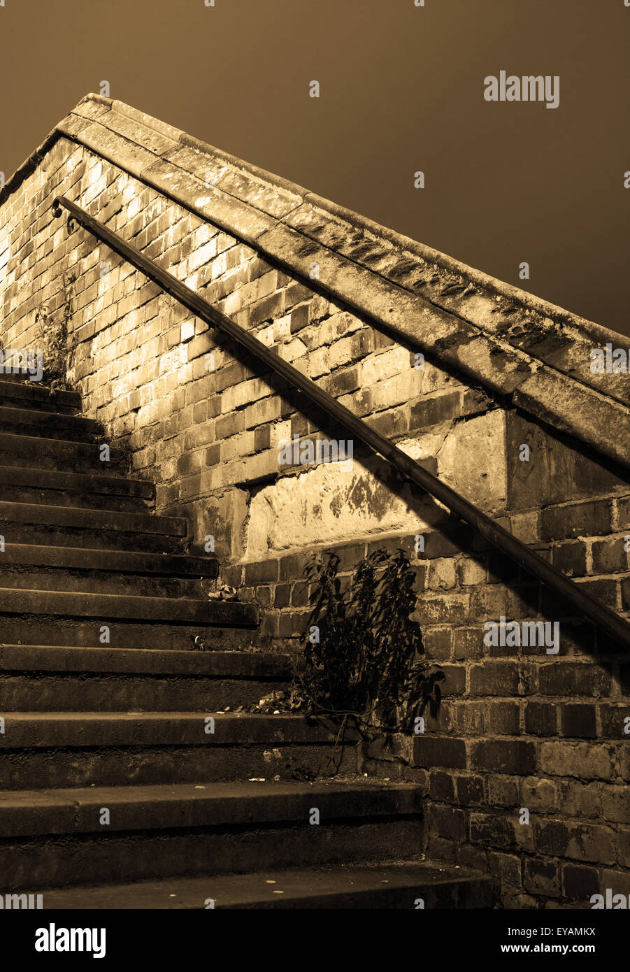stone steps at night Stock Photo - Alamy