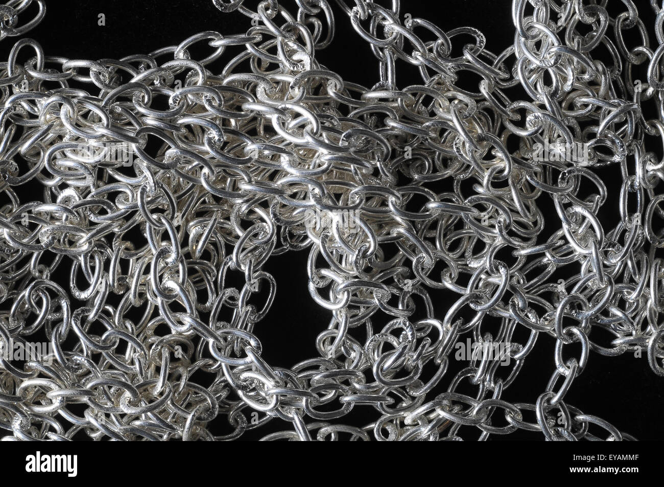 Silver Chain Texture Stock Photo - Alamy