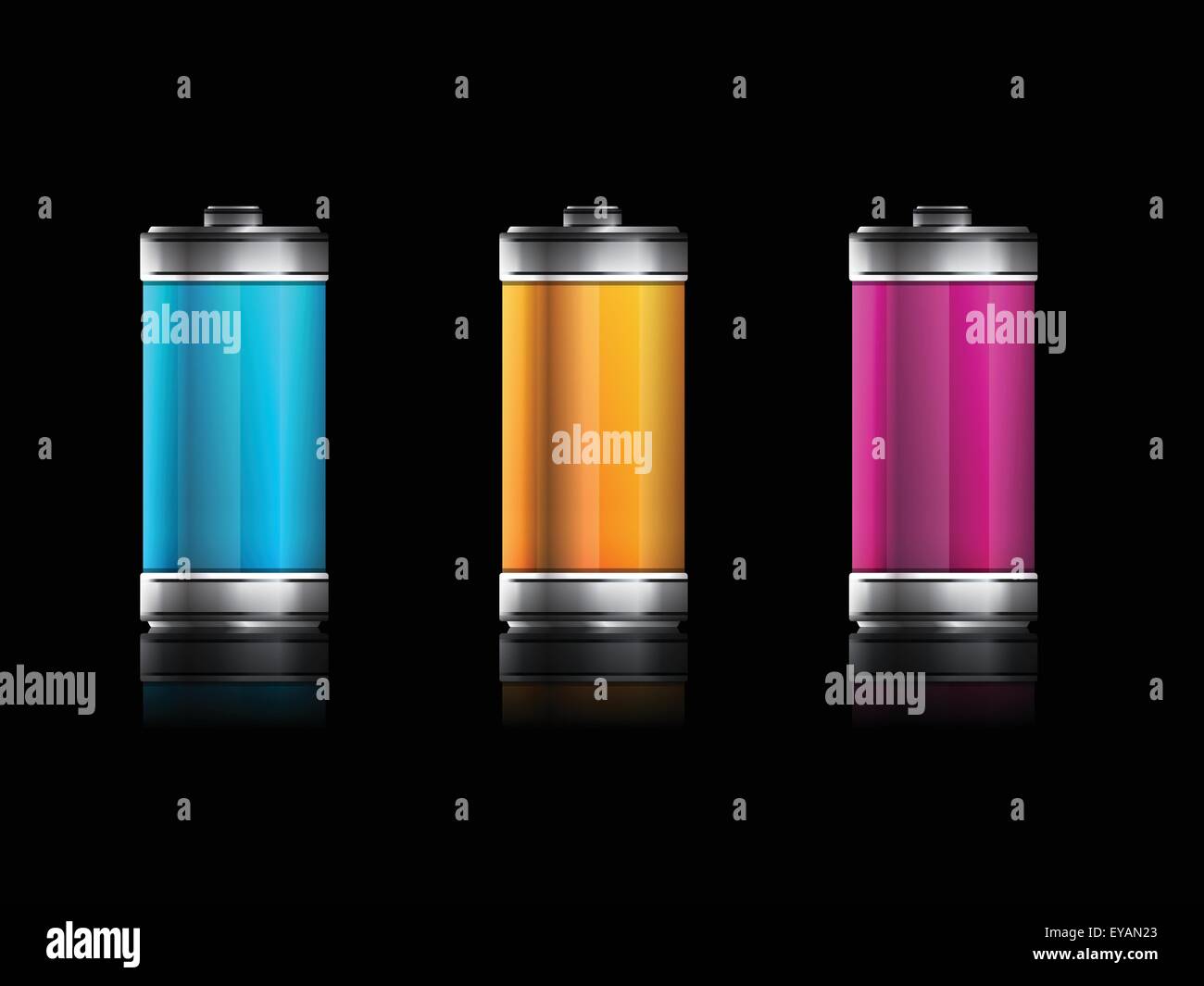 set of batteries with different energy levels Stock Vector Image & Art ...