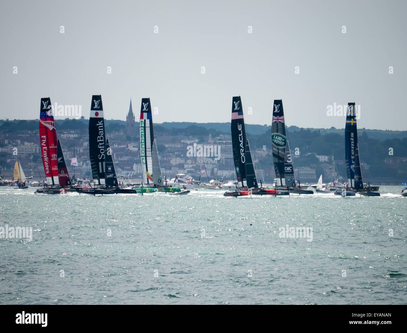 Americas cup boats hi-res stock photography and images - Alamy