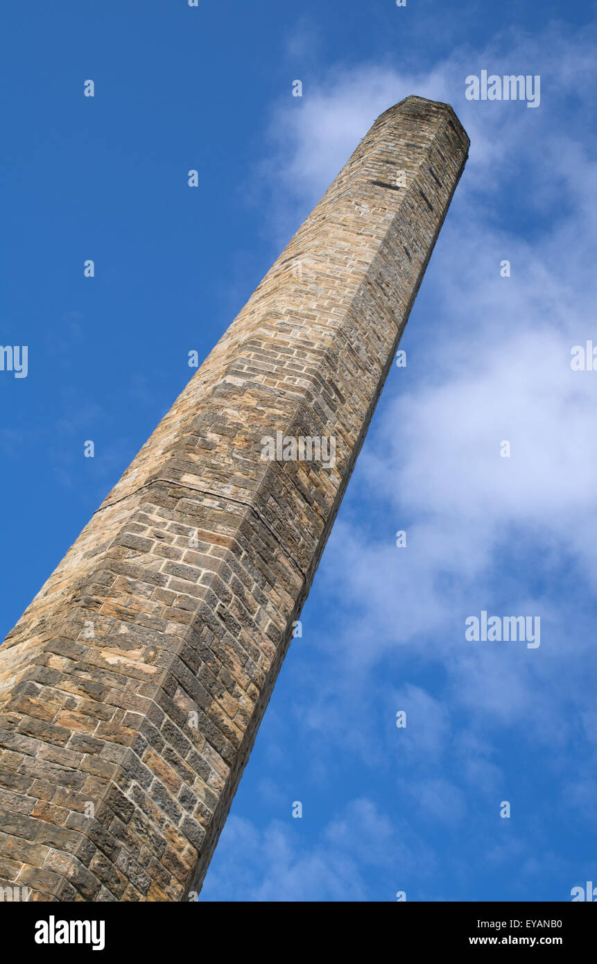 Old mill stack in Skipton North Yorkshire Stock Photo - Alamy