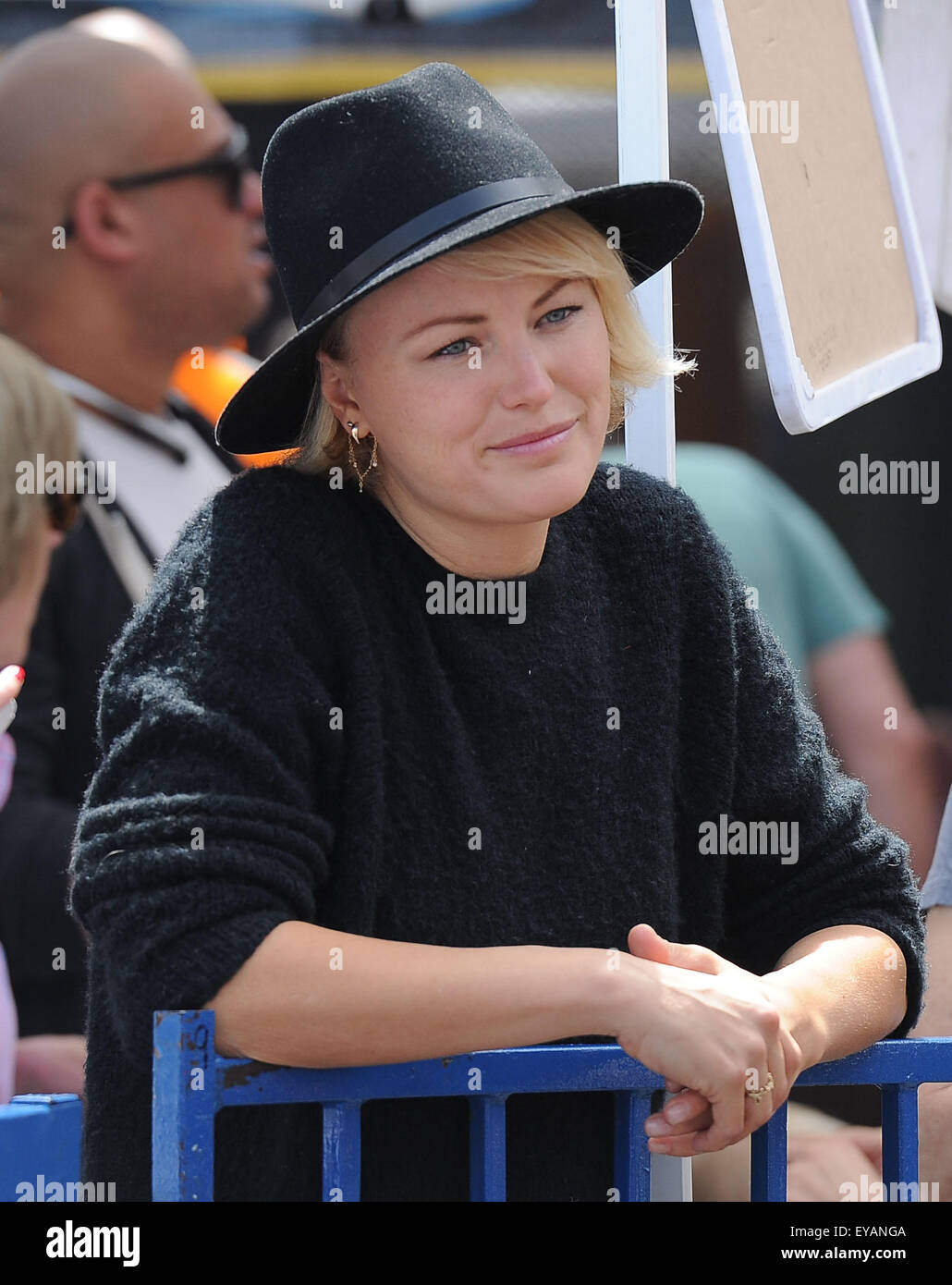 Malin Akerman wears a black hat to the Farmers Market Featuring: Malin ...