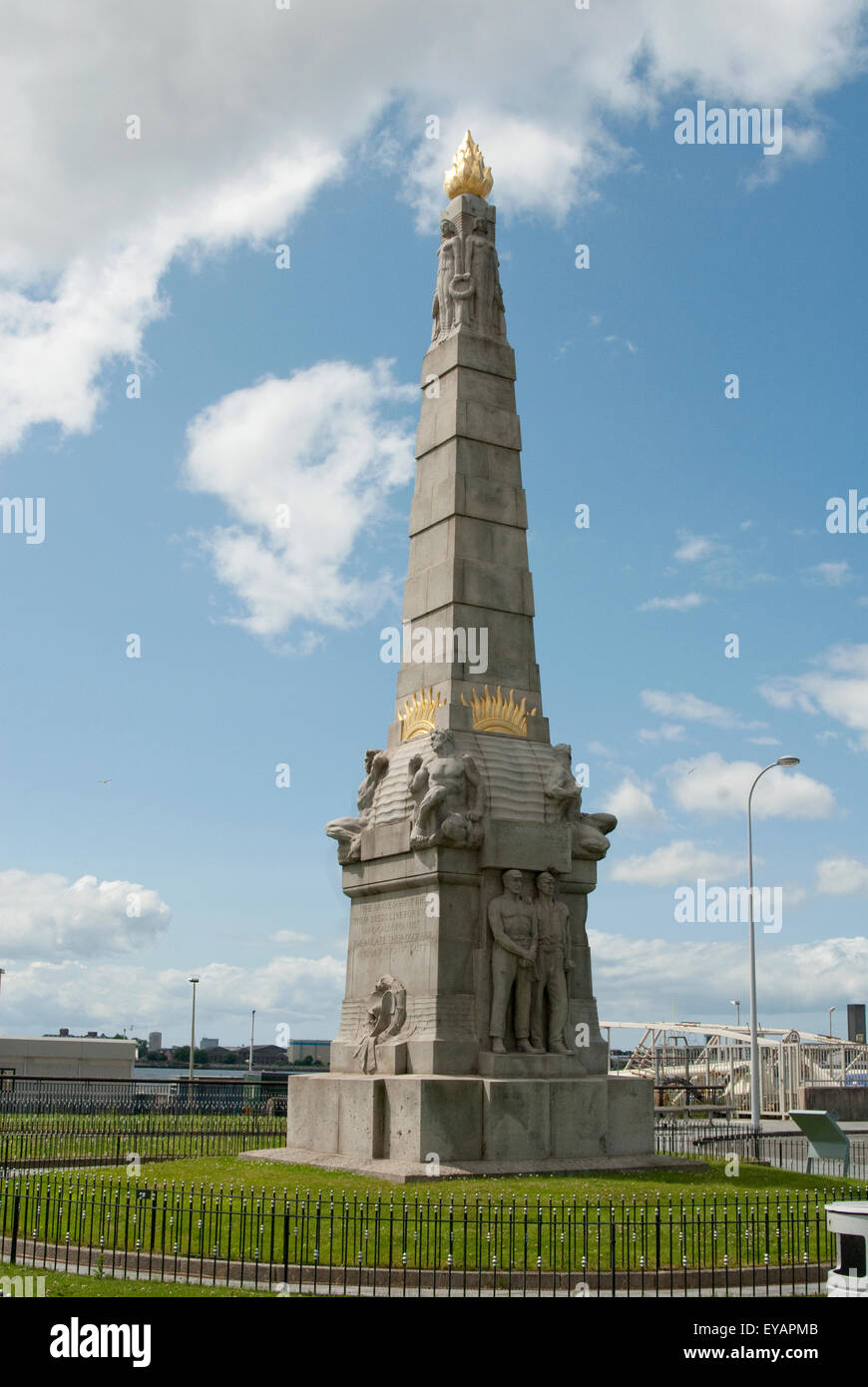 Editorial image taken in Liverpool of Memorial Monument Stock Photo - Alamy
