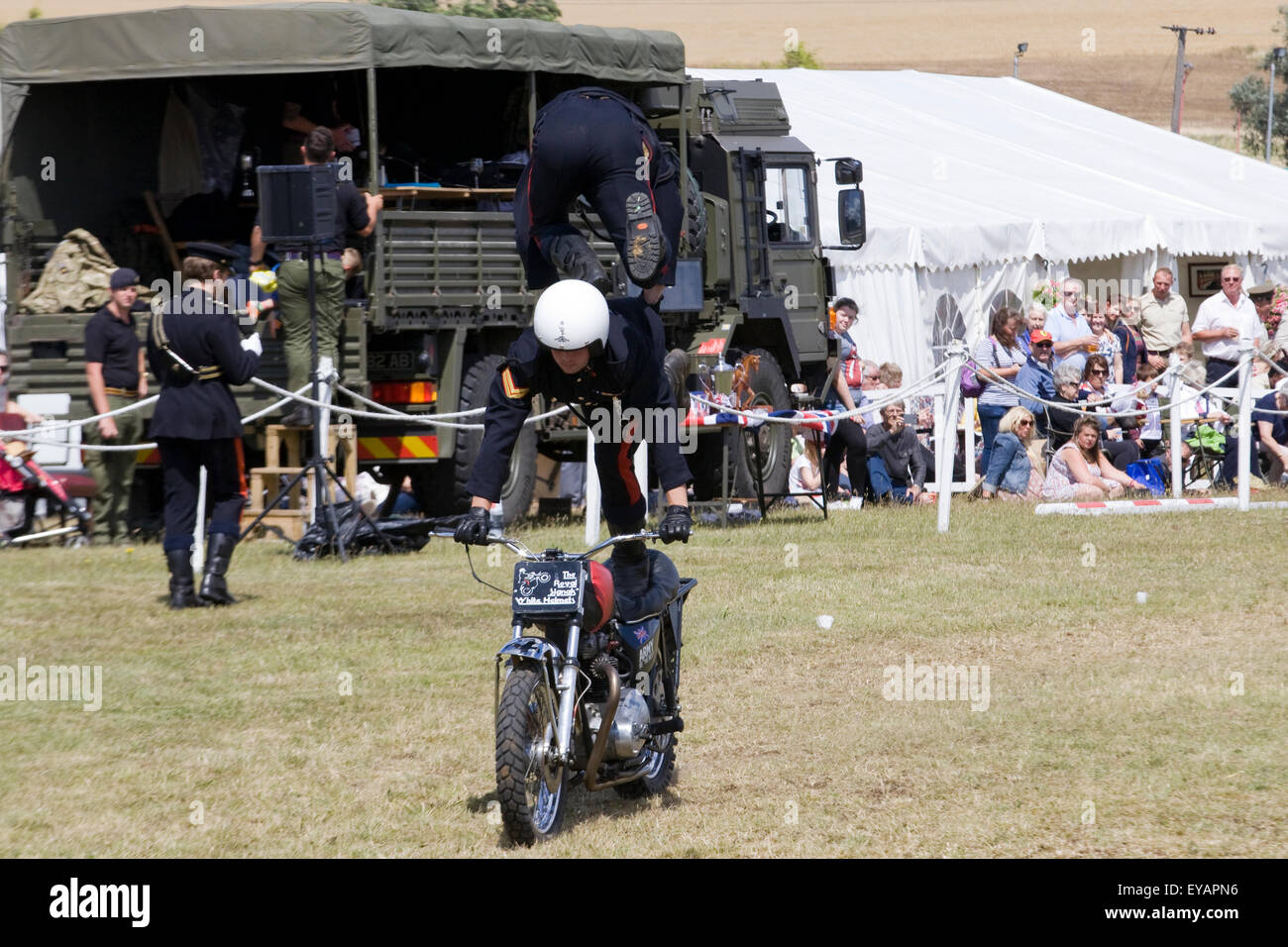 Royal corps of signals white helmet motorcycle display team 750 cc ...