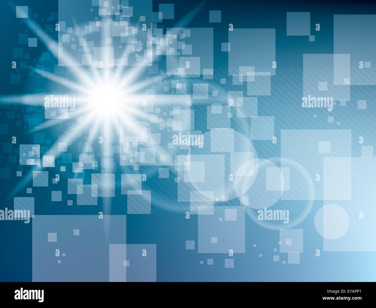 Light rays with stars on virtual technology space background Stock ...