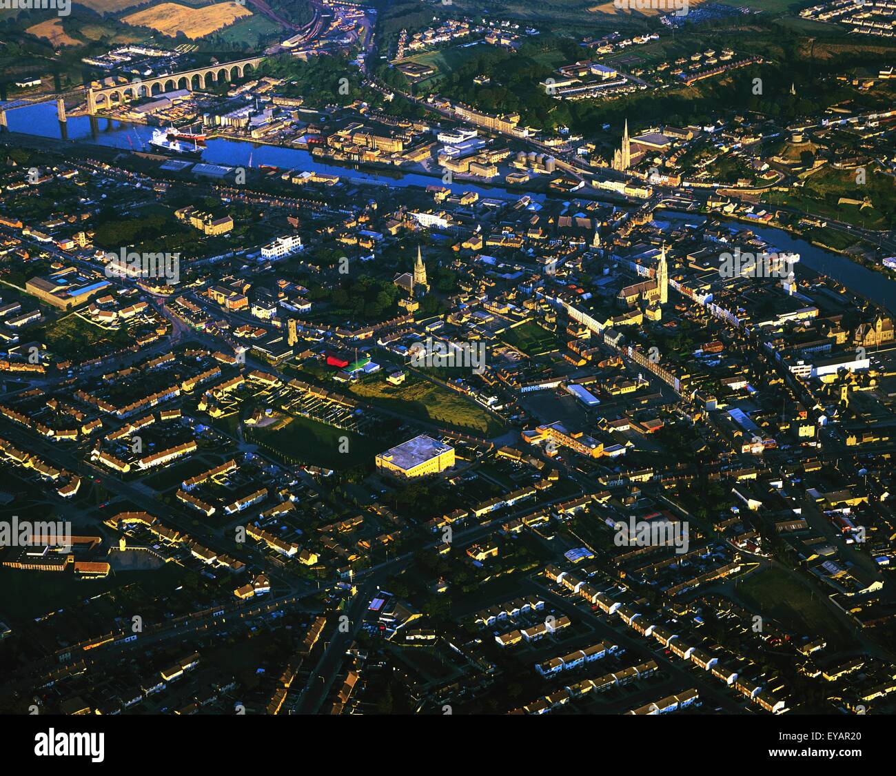 Drogheda, Co Louth, Ireland; Aerial View Of A Town Stock Photo - Alamy