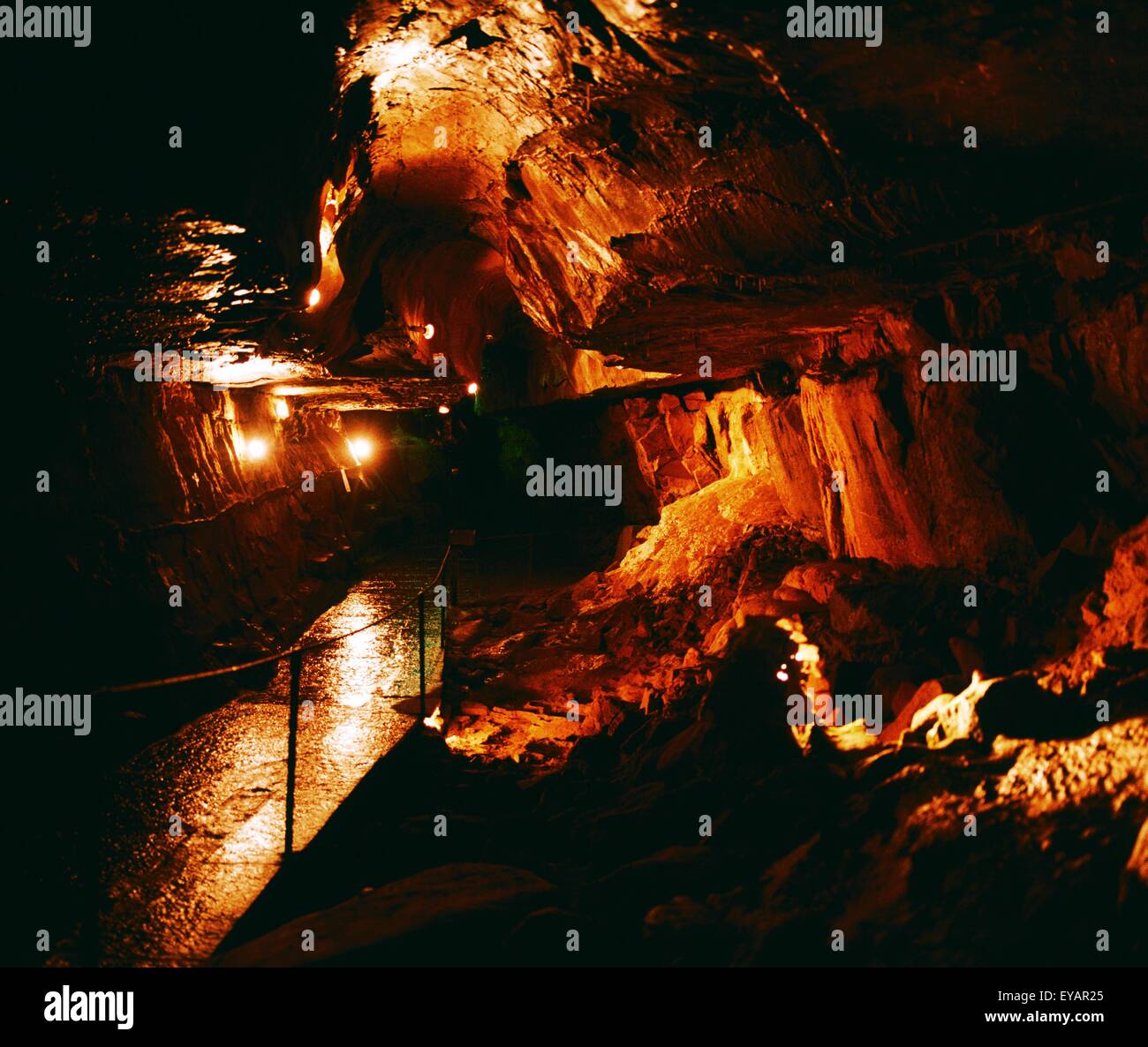 Ailwee Caves, Co Clare, Ireland; Ancient Caves Beneath The Karst ...