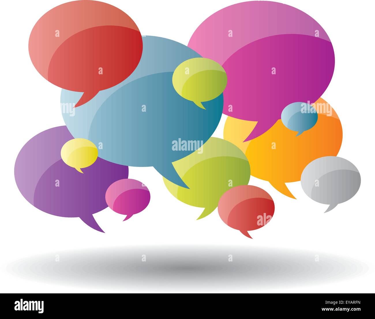 Thought and speech bubbles Stock Vector Image & Art - Alamy