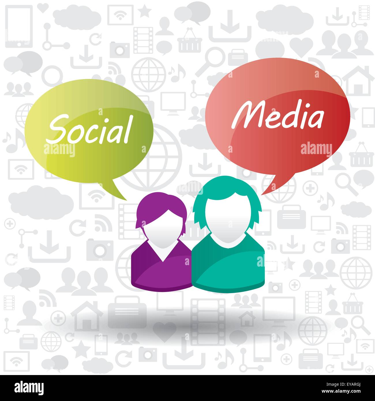 Bubble multimedia media Stock Vector Images - Alamy