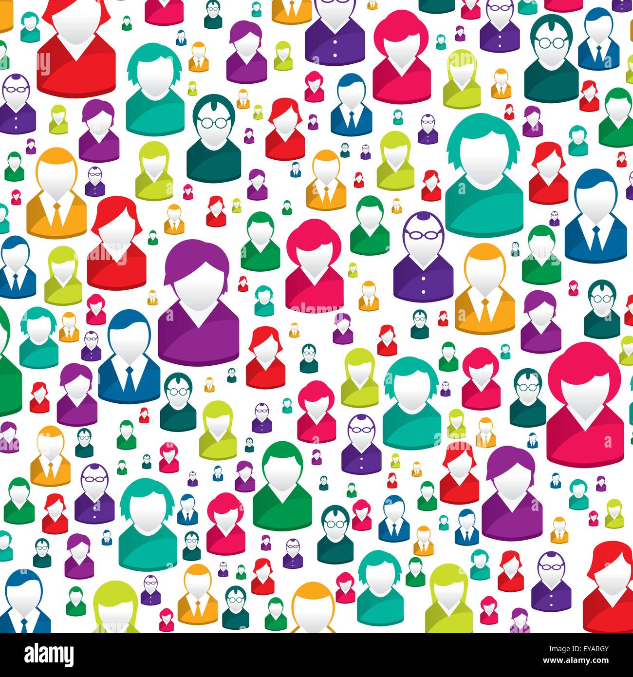 People on white background pattern Stock Vector Image & Art - Alamy