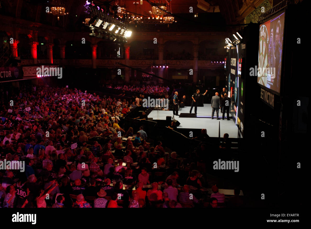 Blackpool, UK. 25th July, 2015. BetVictor World Matchplay Darts ...
