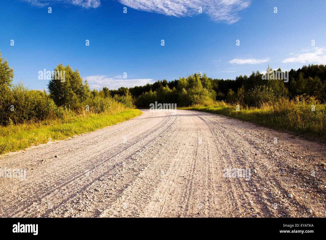 Empty rural dusk path hi-res stock photography and images - Alamy