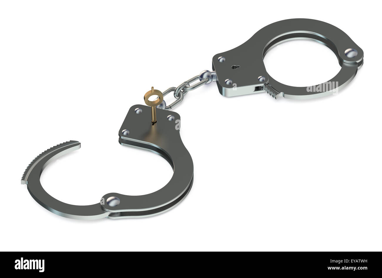 Handcuff Cut Out Stock Images & Pictures - Alamy