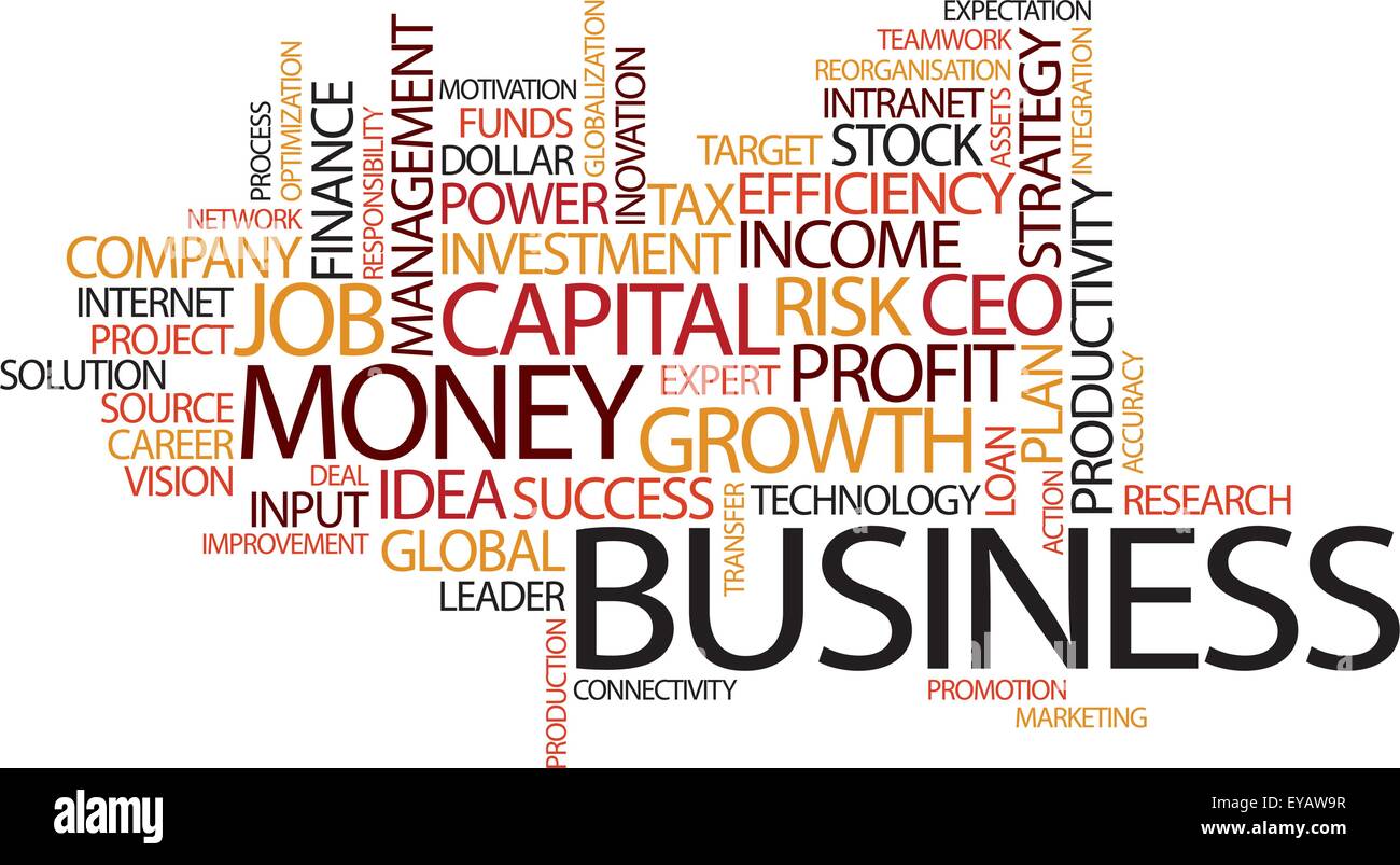 Vector Illustration of Business Word Cloud Stock Vector Image & Art - Alamy