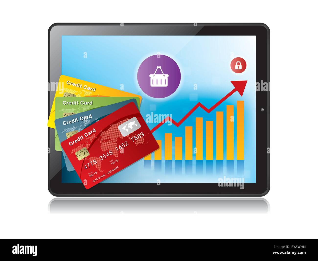 Credit report credit card Stock Vector Images - Alamy