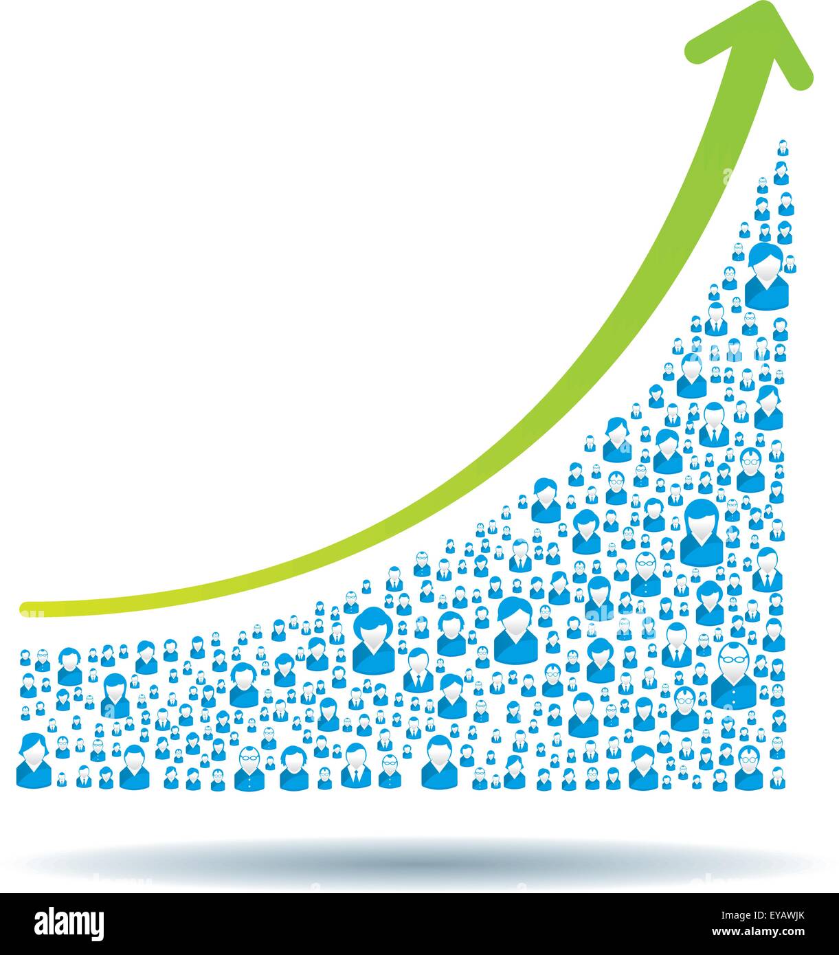 Growth chart and progress leading to success Stock Vector Image & Art ...