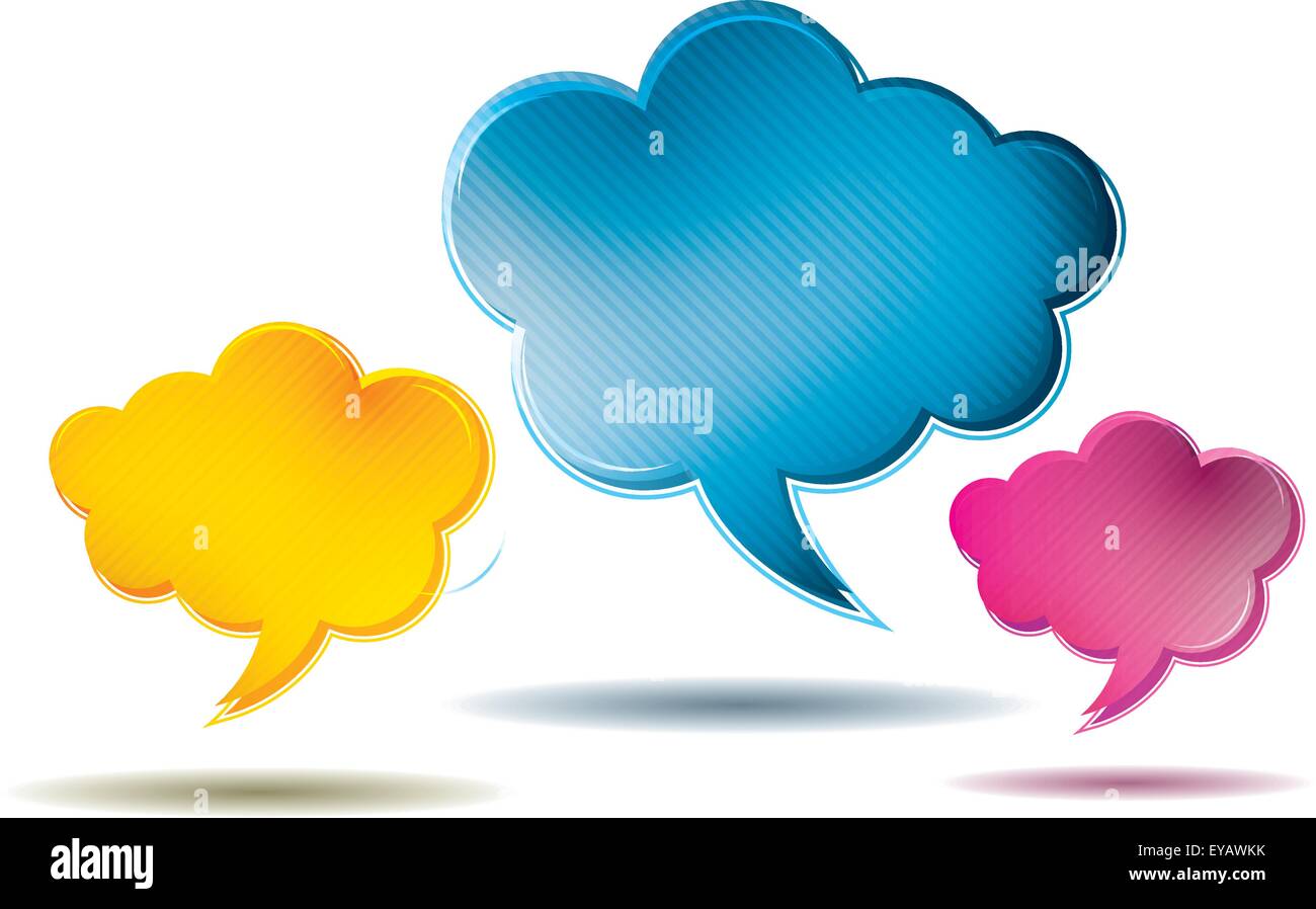 Thought and speech bubbles Stock Vector Image & Art - Alamy