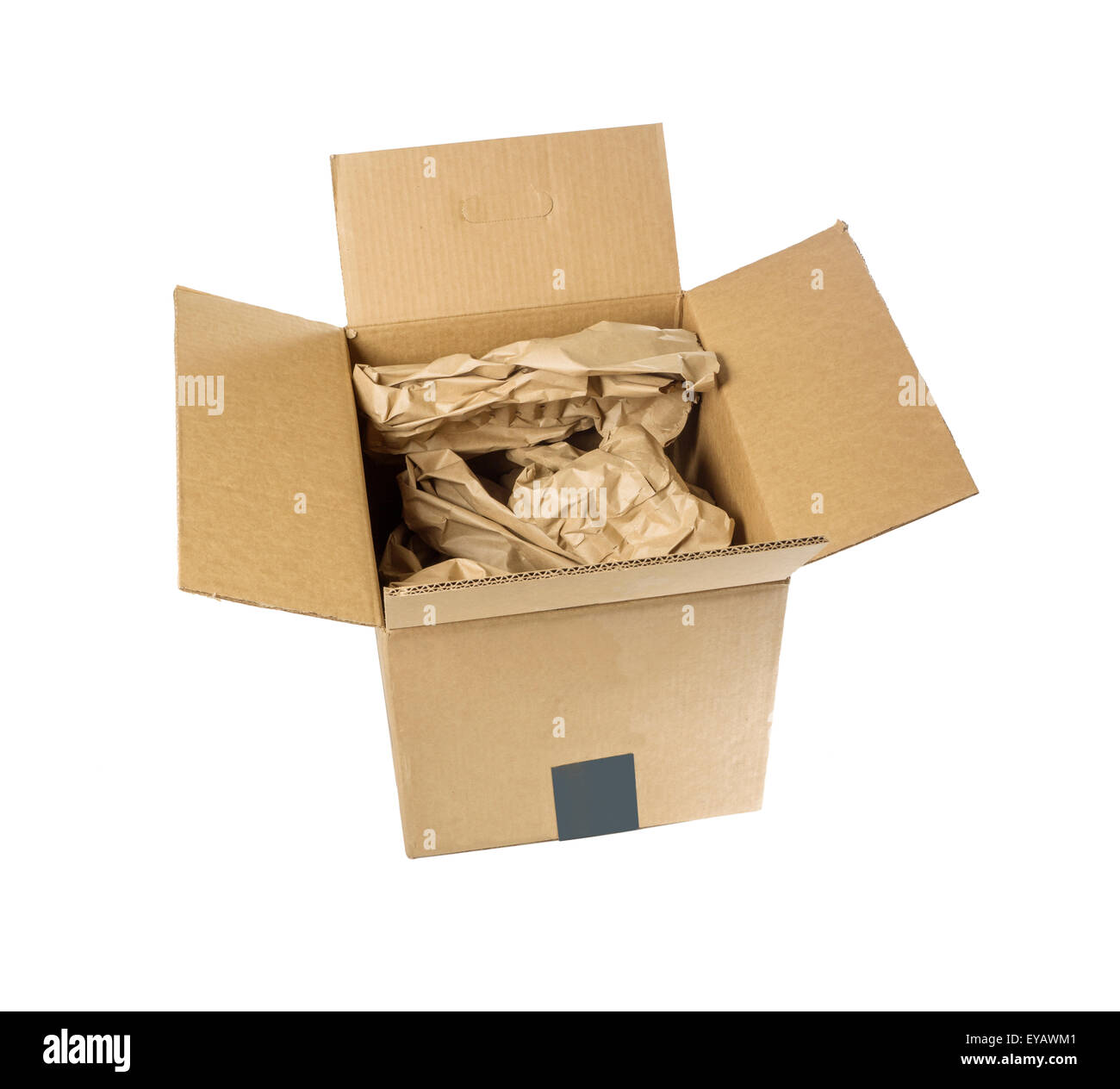 Cardboard box with packing Stock Photo - Alamy