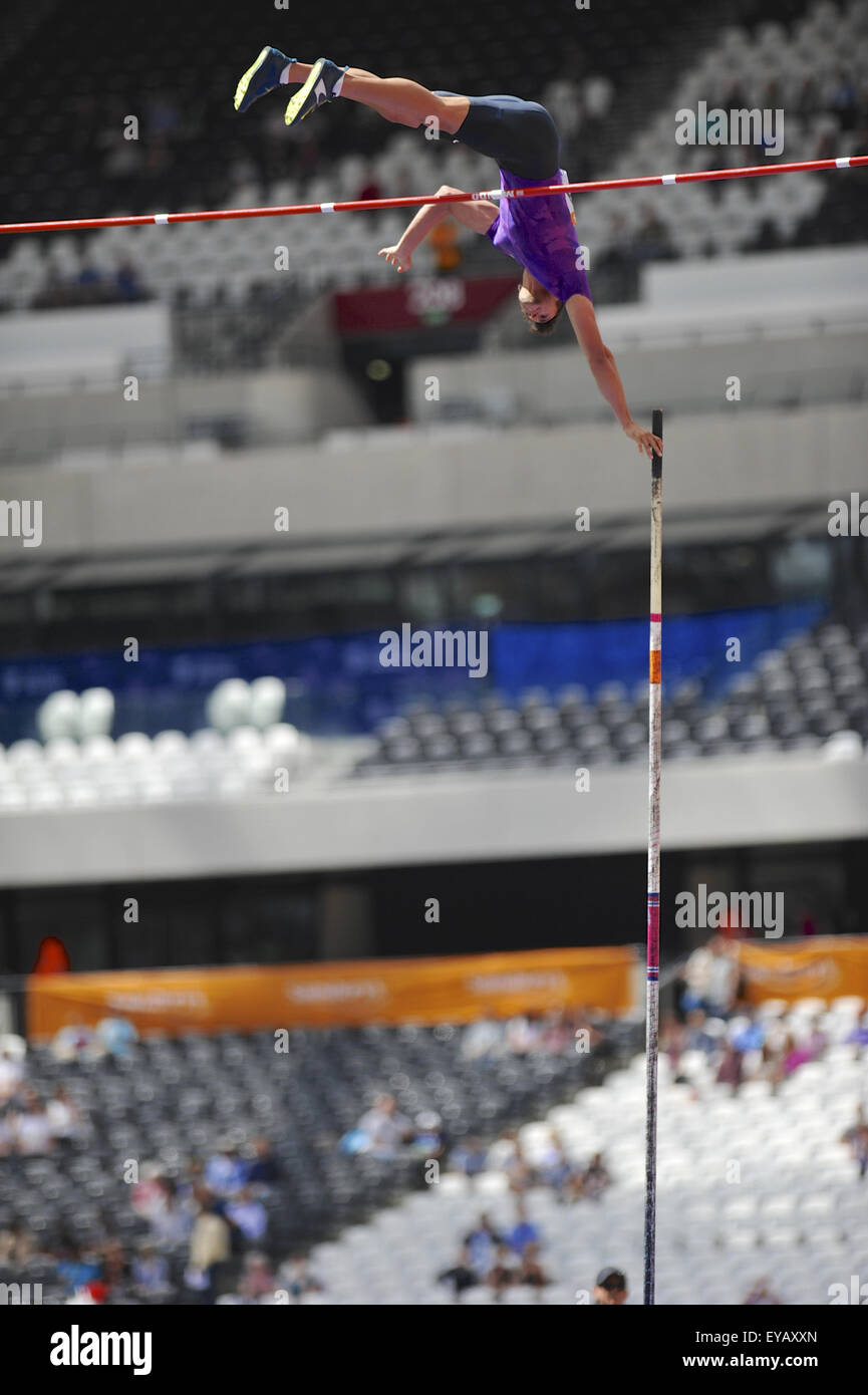 Augusto Dutra (BRA) competing in the Men's Pole Vault competition, on ...
