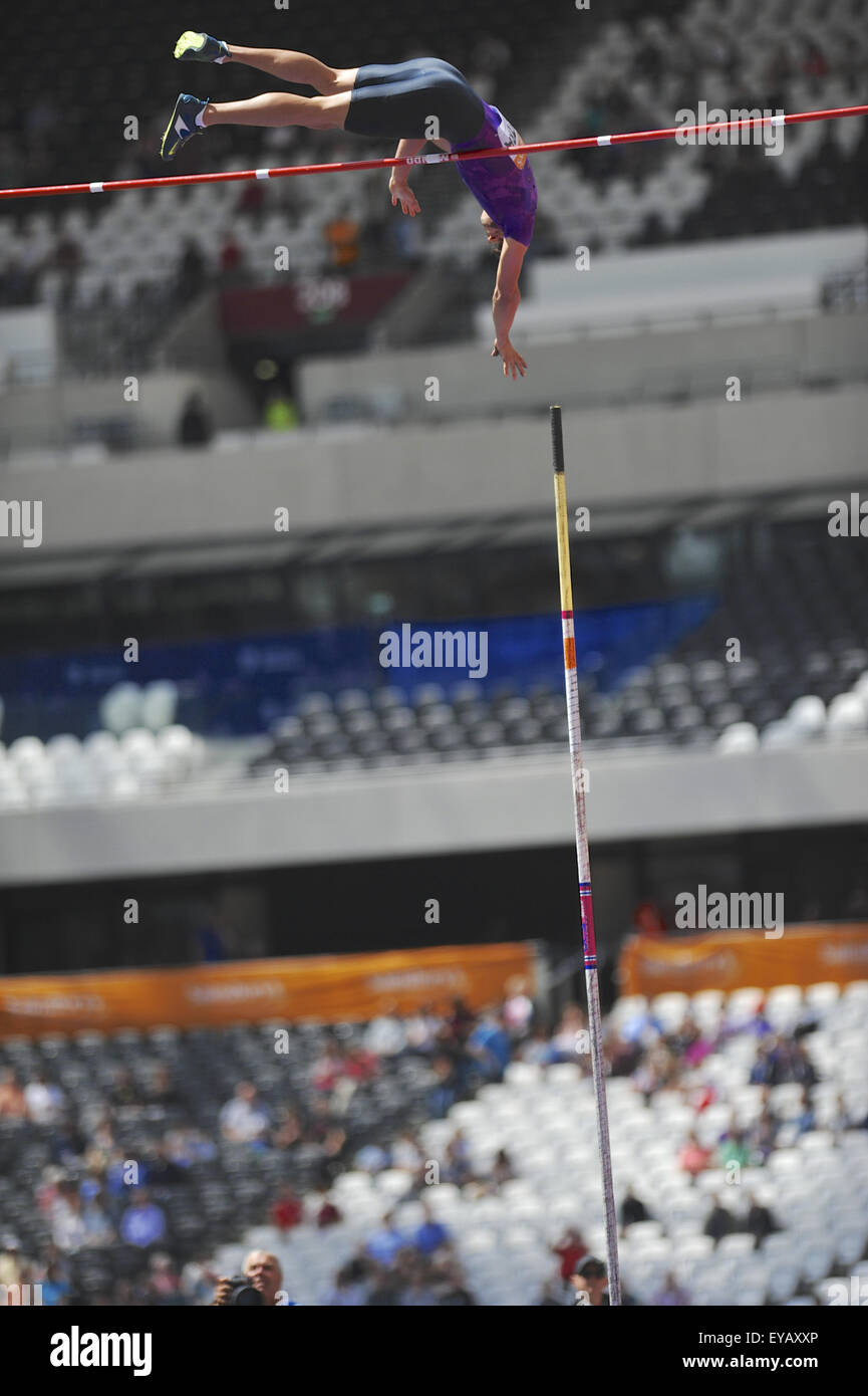 Augusto Dutra (BRA) competing in the Men's Pole Vault competition, on ...