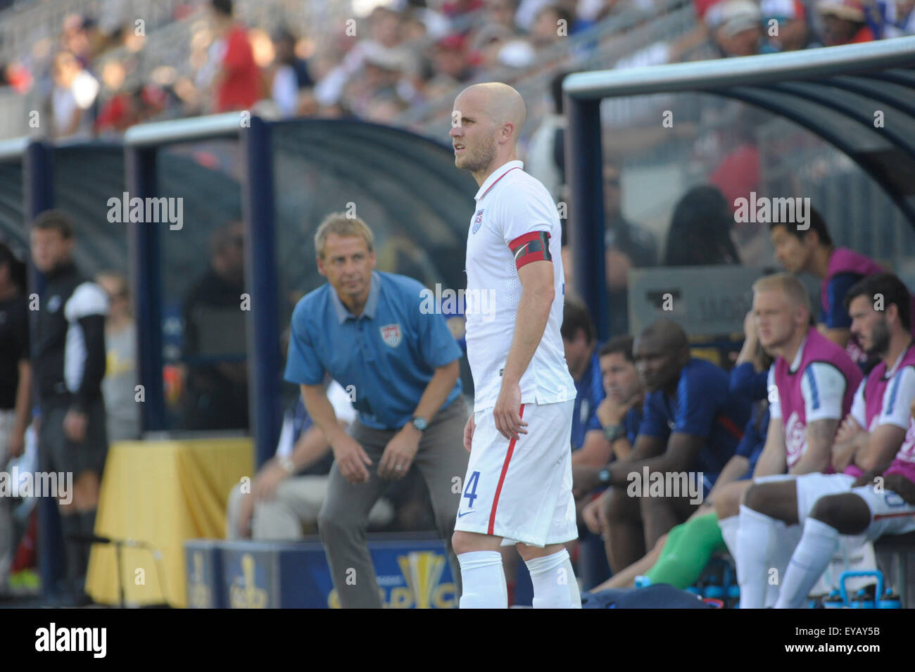 Chester, Pennsylvania, USA. 25th July, 2015. USA player MICHAEL BRADLEY ...