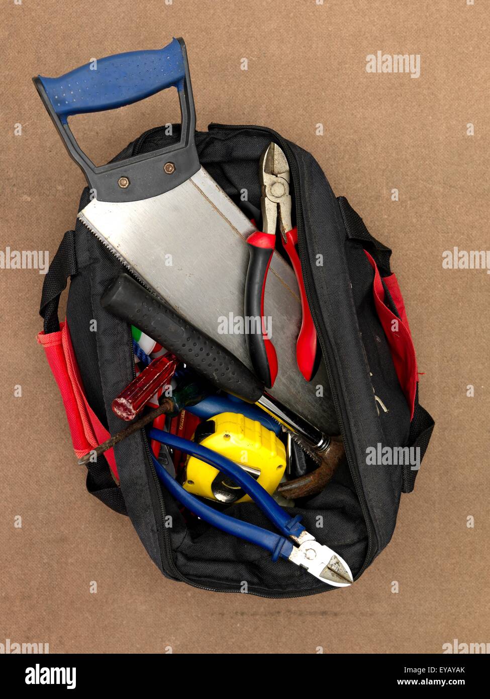 A close up shot of a tool box carry bag Stock Photo - Alamy
