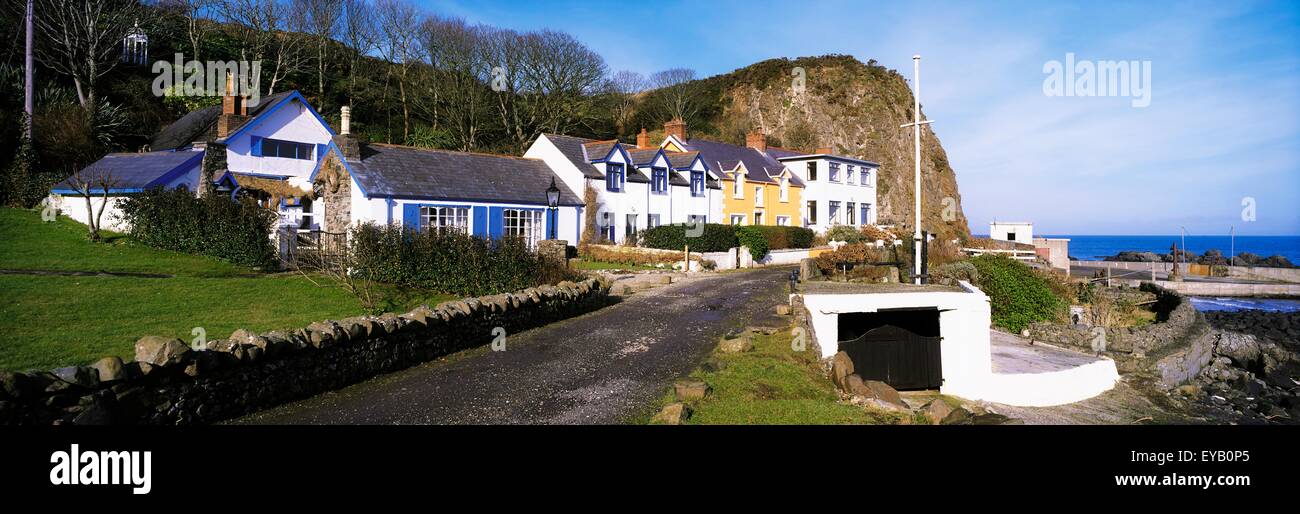 Portbradden, Whitepark Bay, Co Antrim, Ireland; Small Fishing Hamlet ...