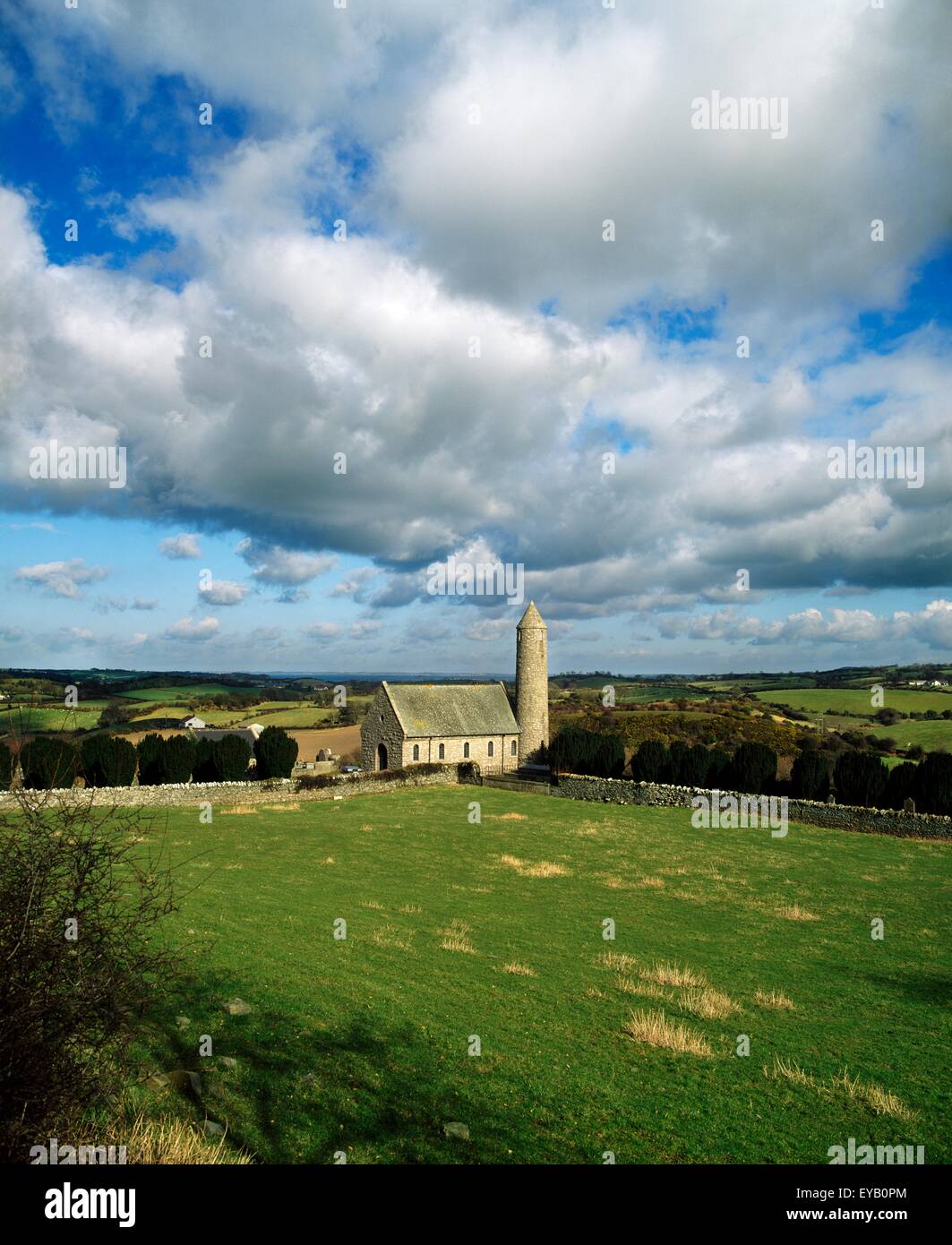 Co Down - Saul Nr. Downpatrick, Church & Round Tower (1932), Site Of St ...
