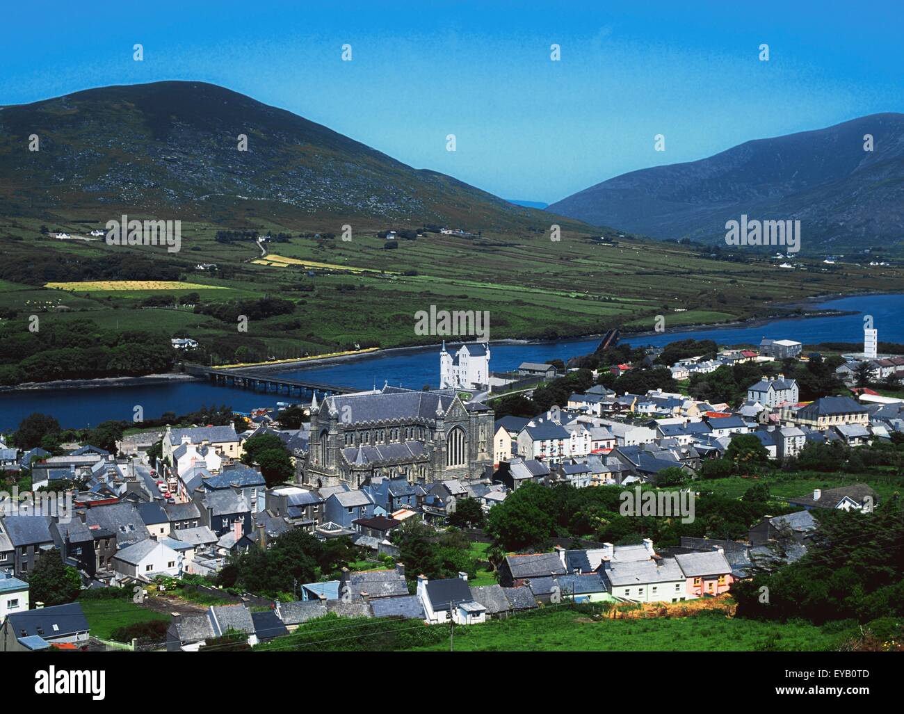 Cahersiveen, Co Kerry, Ireland; Town On The Iveragh Peninsula Stock ...