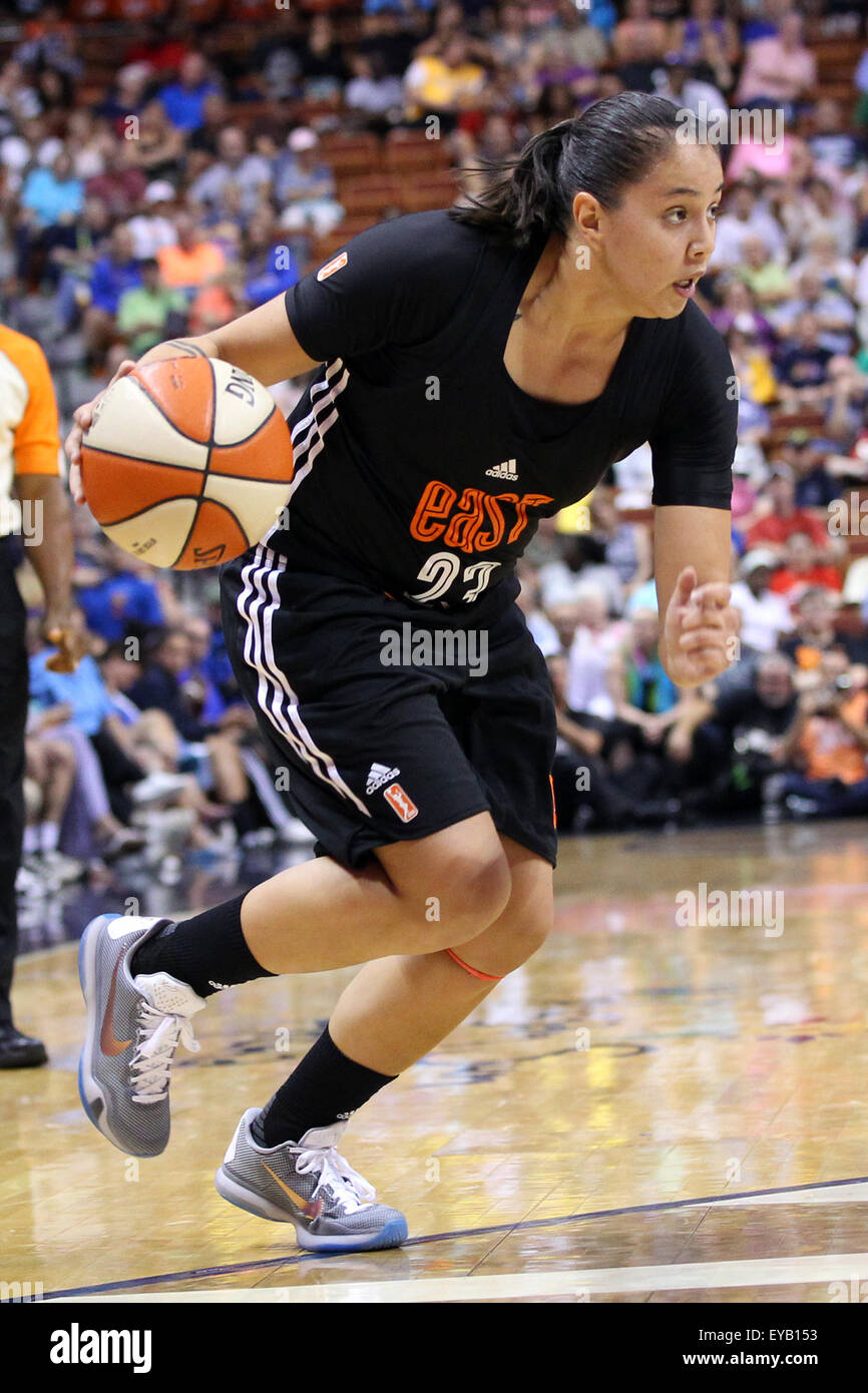 July 25, 2015; Uncasville, CT, USA; Eastern Conference guard Shoni ...