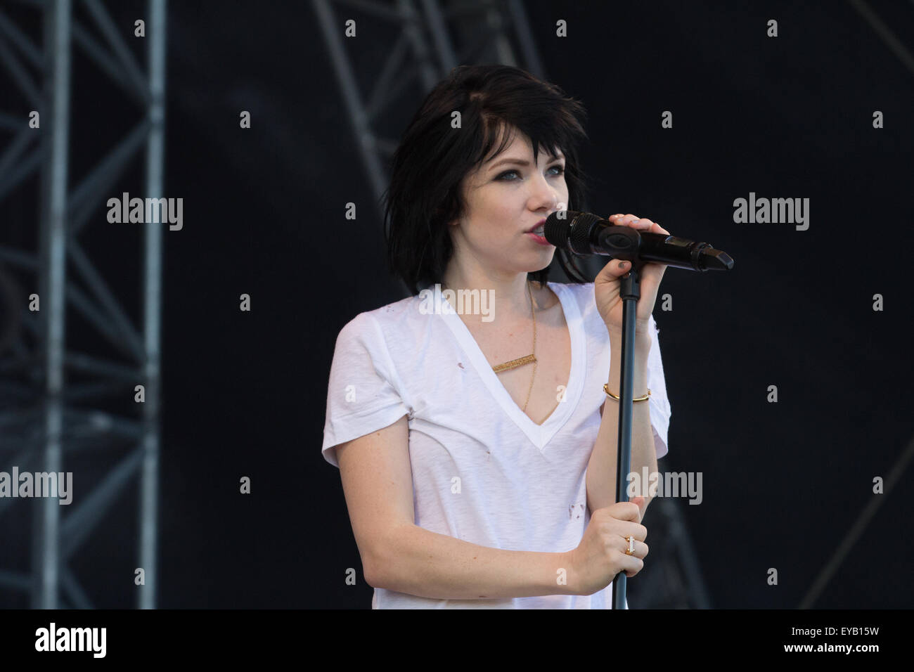 Portsmouth, UK 25 July 2015 Carly Rae Jepsen opens the Waterfront Arena ...