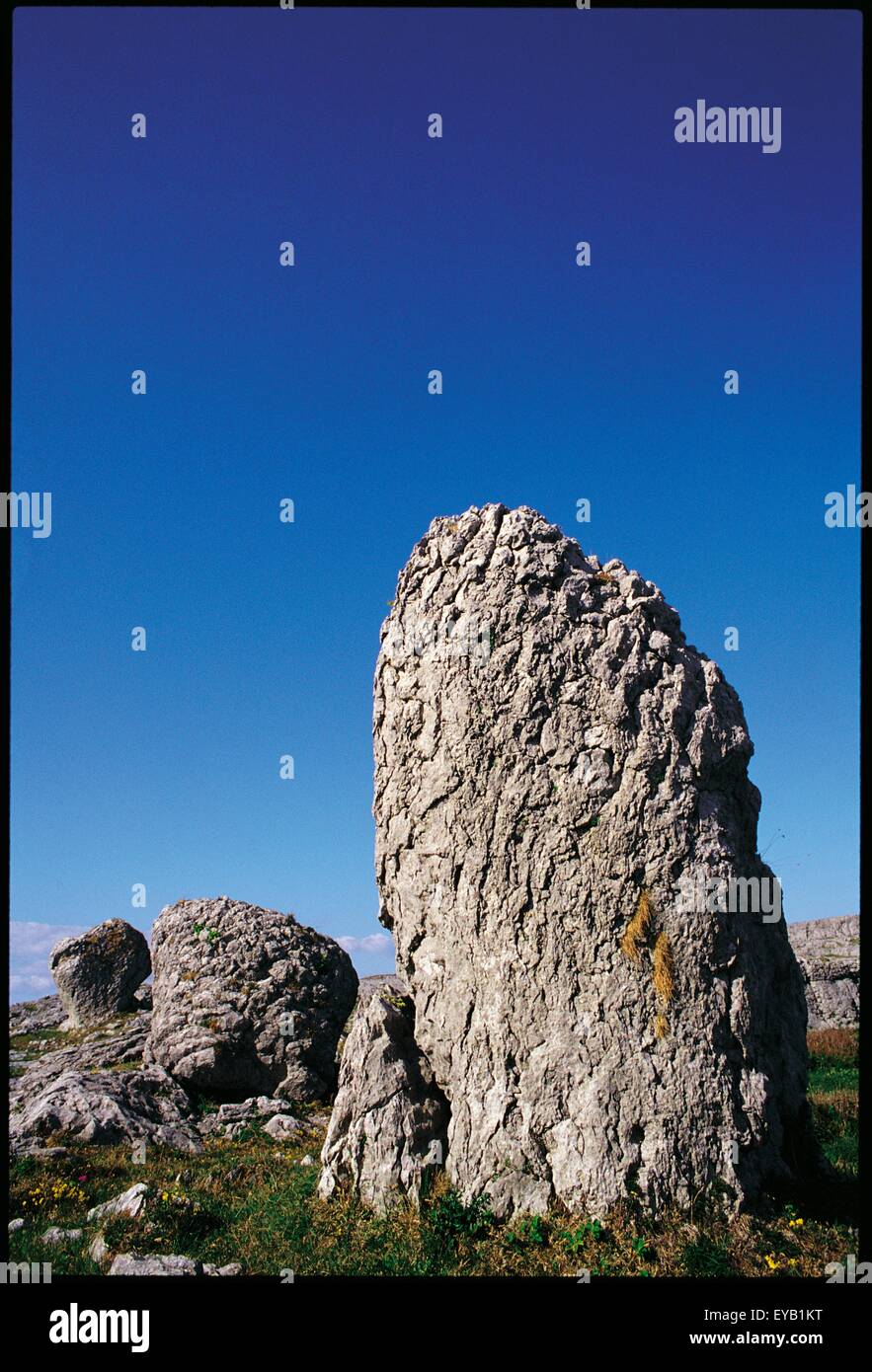 Burren, Co Clare, Ireland; Rock Formation In A Karst-Landscape Region ...