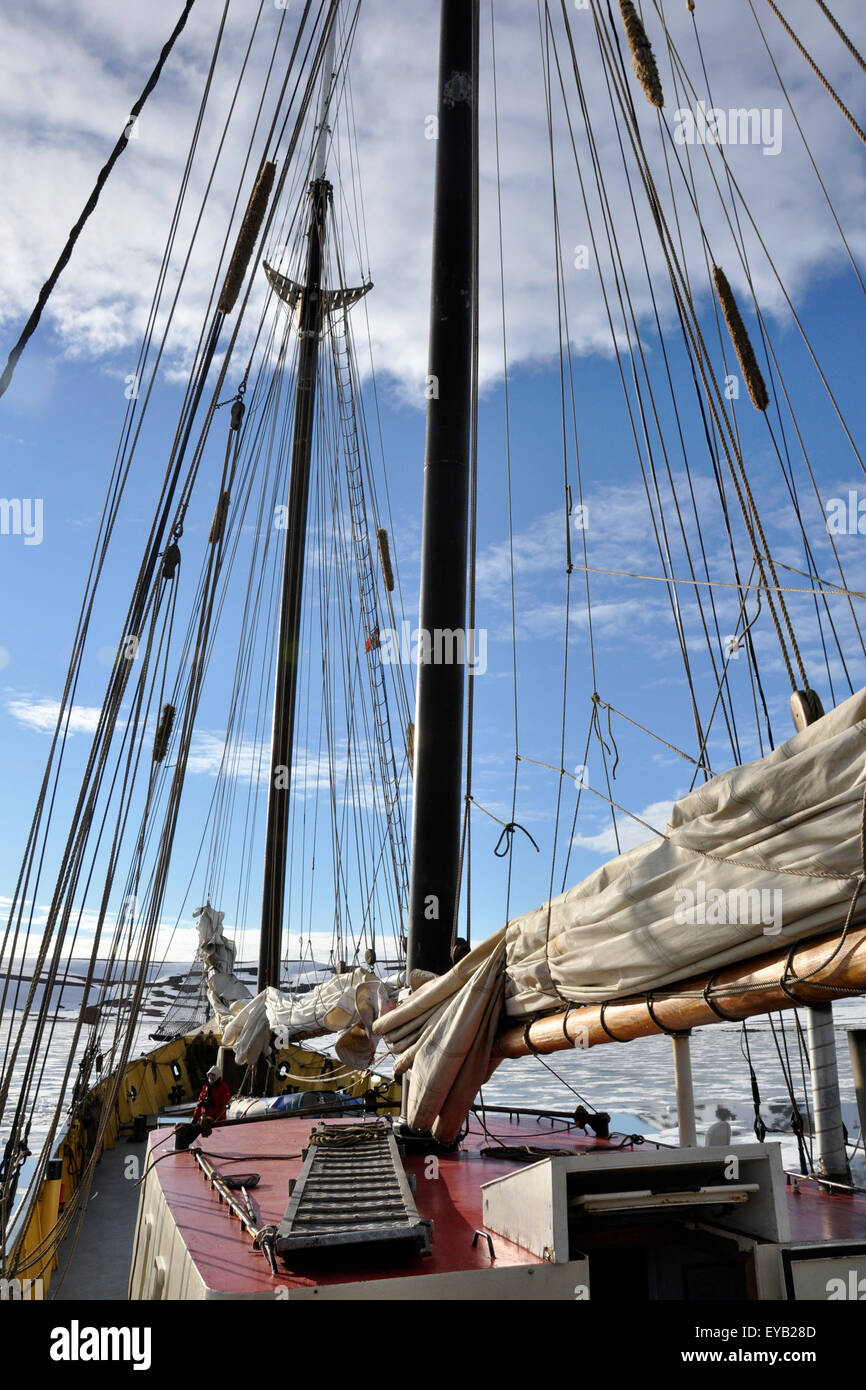 Norway, Svalbard islands, Spitsbergen island, sailing ship Stock Photo ...