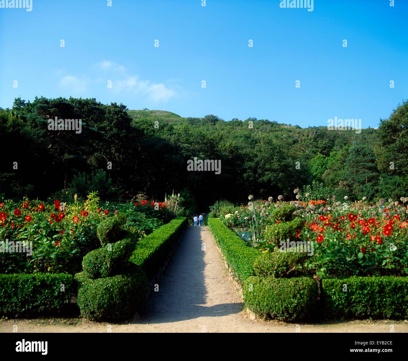 Walled garden in the glenveagh gardens hi-res stock photography and ...