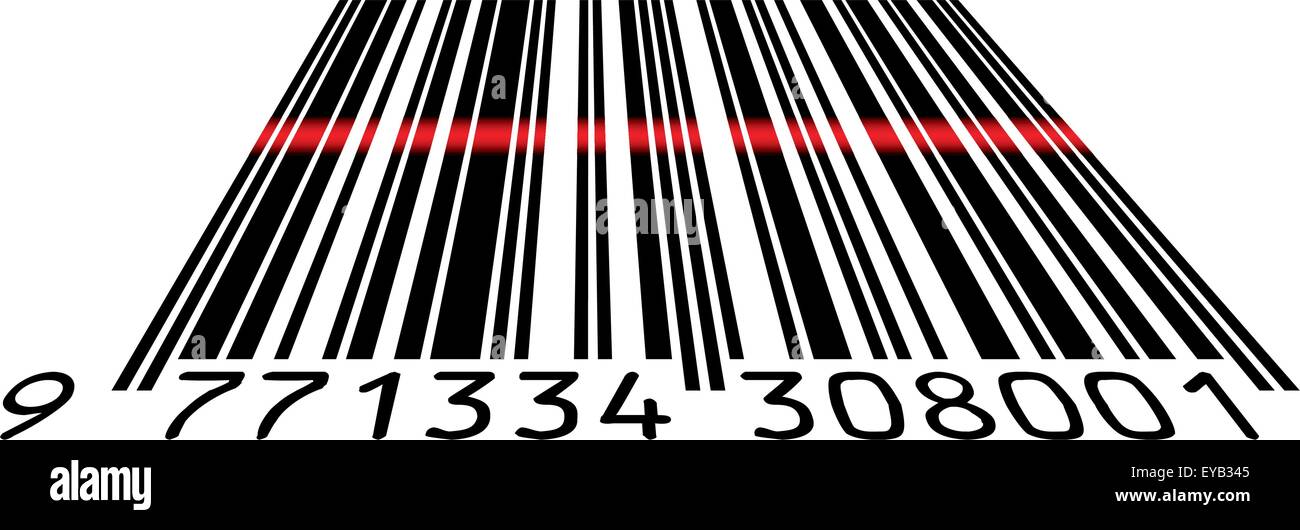 Scanned bar code Stock Vector Image & Art - Alamy
